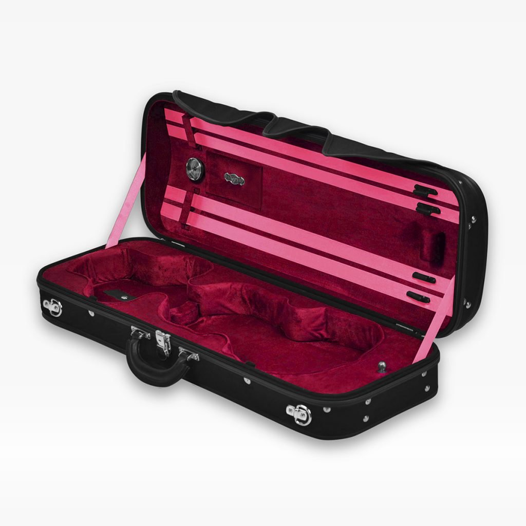 Venezia Wooden Viola Case Black and Burgundy – Negri Cases
